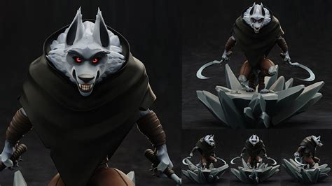 Artstation Death Wolf 3d Print Kit Game Assets