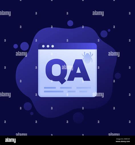 Qa Icon Quality Assurance Vector Design Stock Vector Image And Art Alamy
