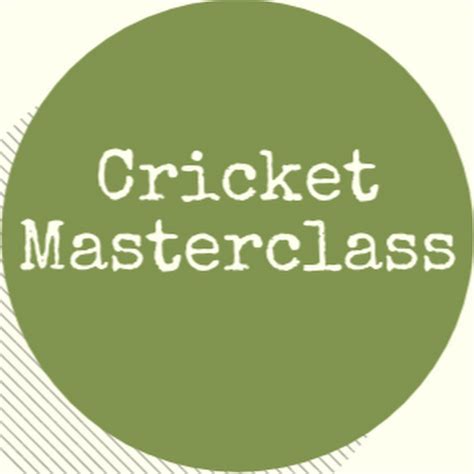 Cricket Masterclass Youtube
