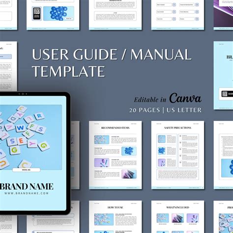 User Guide Template User Manual Template Product Instruction Manual Template Operations