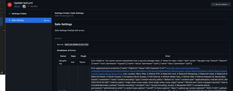 Github Githubsafe Settings