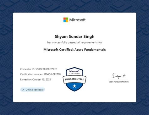 Shyam Sundar Singh On Linkedin Microsoft Azure Azurecertification