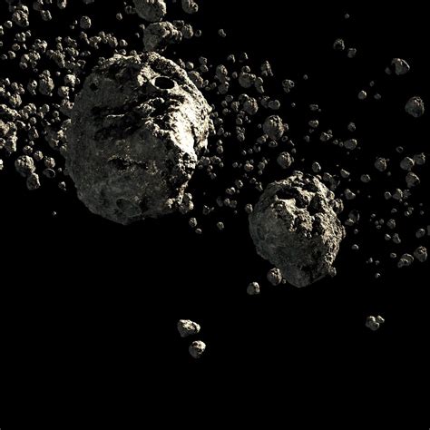 Asteroid Field Scene 3d Model 79 Obj Lwo Free3d