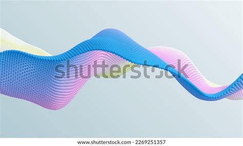 D Wavy Background Array Dynamic Emitted Stock Vector Royalty Free Shutterstock