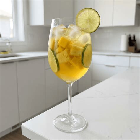 Mango Pineapple Sangria Cocktail Recipe Thirsty Tales