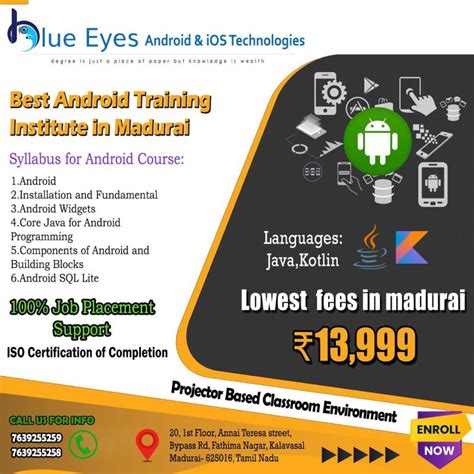 Blue Eyes Android And Ios Technologies On Linkedin Madurai Kalavasal Development Android