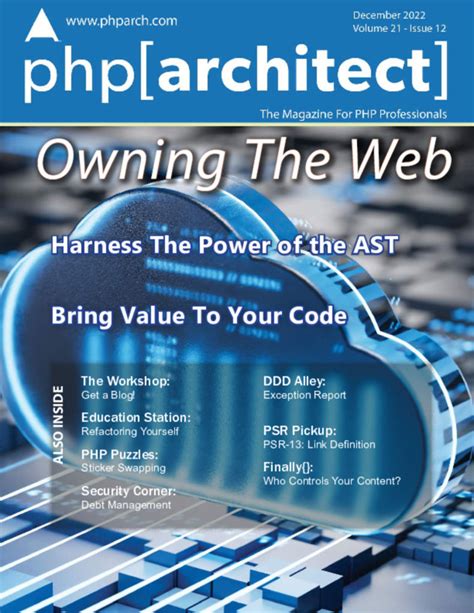 Php Architect The Site For Php Professionals Magazine Training