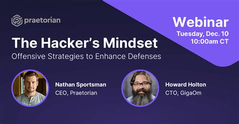 The Hackers Mindset Offensive Strategies To Enhance Defenses Praetorian