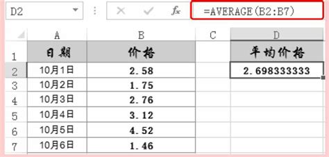 excel统计函数average用法和实例教程 天天办公网