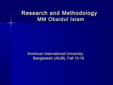 Research Process Ppt