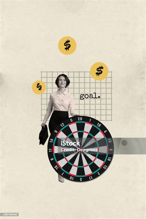 성공적인 부유 한 여성의 목표 증가의 콜라주 그림 작품은 자금 자본 예산을 향상시키고 흰색 배경에 고립되어 있습니다 25 29세에 대한 스톡 사진 및 기타 이미지 Istock