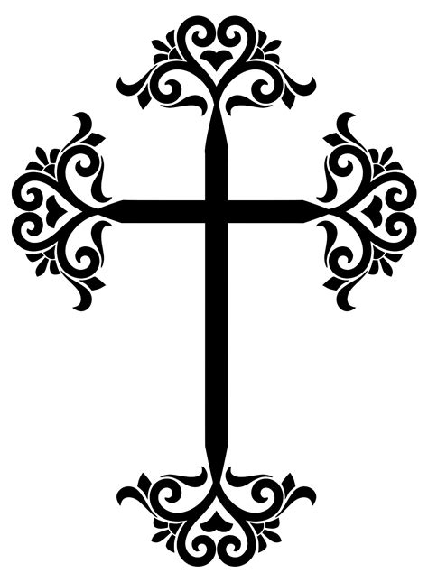 Download Ornamental Cross Silhouette Svg Freepngimg