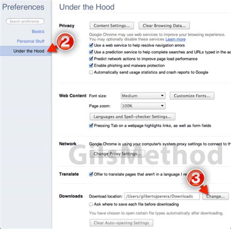 How To Change The Default Download Location In Chrome