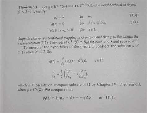 Solved Theorem 31 Let G∈h1∞ω And α∈c0λuu A