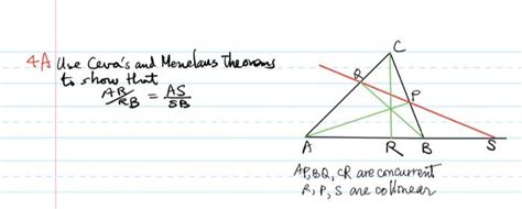 Solved 4A Use Ceva S And Menelaus Theorems To Show That AS Chegg Com