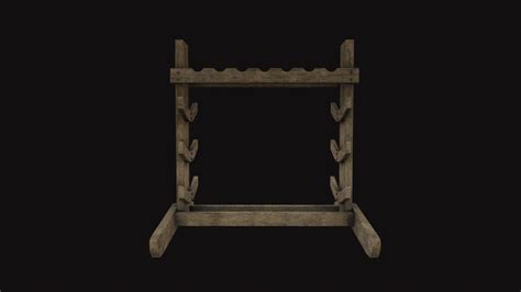 3d Medieval Weapons Rack Turbosquid 2318754