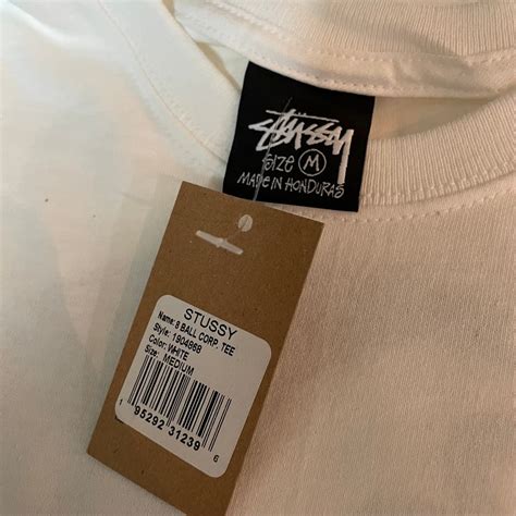 M 스투시 에잇볼 코퍼레이션 반팔 티셔츠 화이트 후루츠패밀리