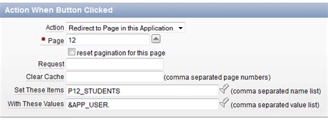 parameter passing setting the app user as a value to be passed to