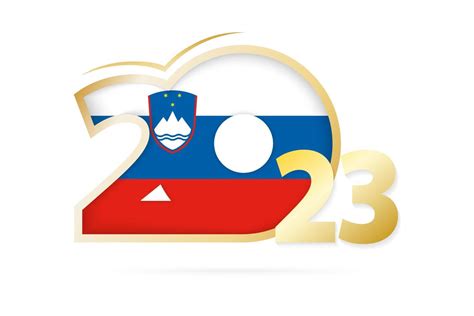 Year 2023 With Slovenia Flag Pattern 12802938 Vector Art At Vecteezy