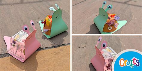 Snail Shell Flower Pots Craft Hecho Por Educadores