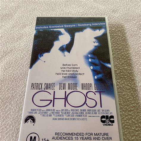 Ghost On Vintage Vhs Video Tape The Vhs Is In Good Depop