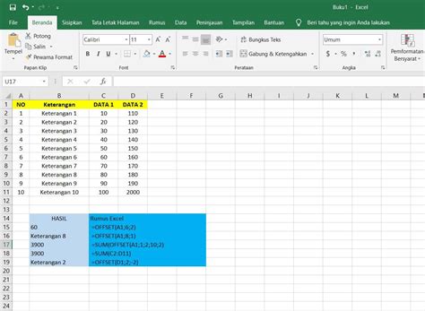 Rumus Offset Excel Contoh Dan Cara Menggunakan Fungsi Offset Di Excel
