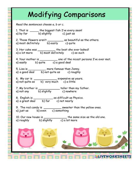 Modifying Comparisons Pdf