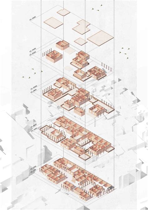 Exploded Axonometric Diagram⁠ Diagram Architecture Axonometric Drawing Architecture Concept