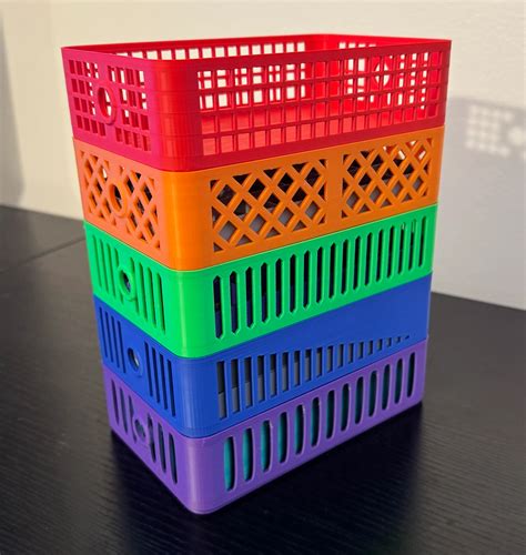 Home Decorations And Ornaments Stl Download Stackable Desk Crates With Organizer Traysby 3dgohst