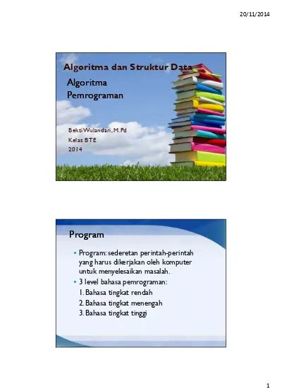 Ppt Algoritma Dan Struktur Data 2014