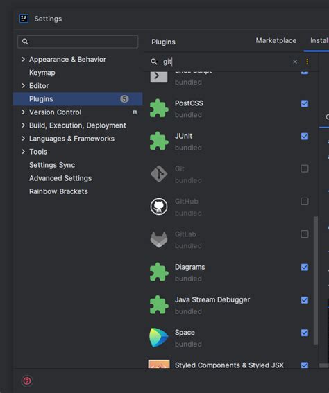 인텔리제이에서 Git메뉴가 없다면