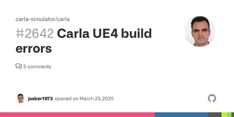 Carla UE Build Errors Issue Carla Simulator Carla GitHub