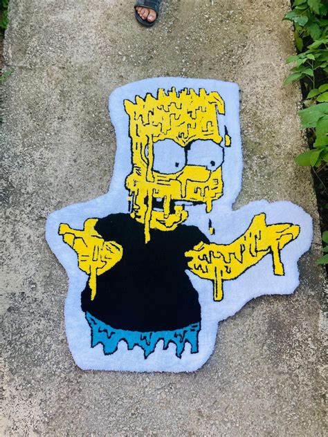 Dripping Bart Hand Tufted Carpet Handmade Carpet Soft Rug