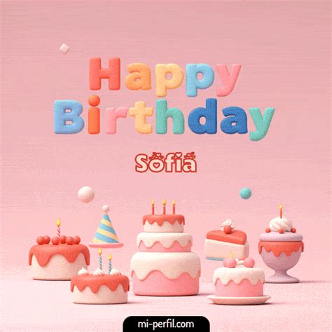 🎂 Feliz Cumpleaños Sofia 🎊 46 Imágenes Y S De Happy Birthday
