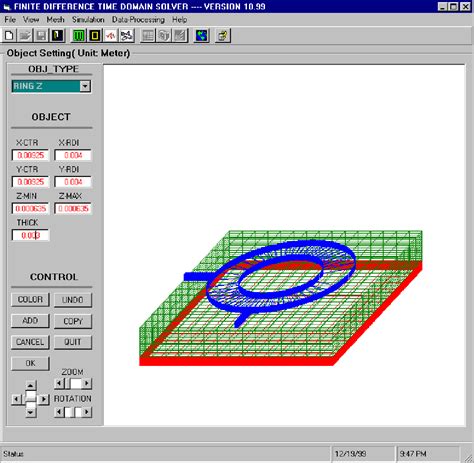 Figure 1 From A Conformal Fdtd Software Package Modeling Antennas And Microstrip Circuit