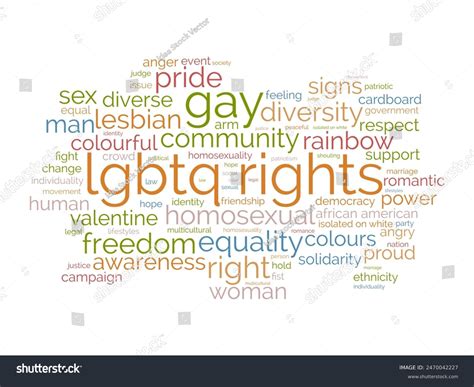 Lgbtq Rights Word Cloud Template Pride Stock Vector Royalty Free