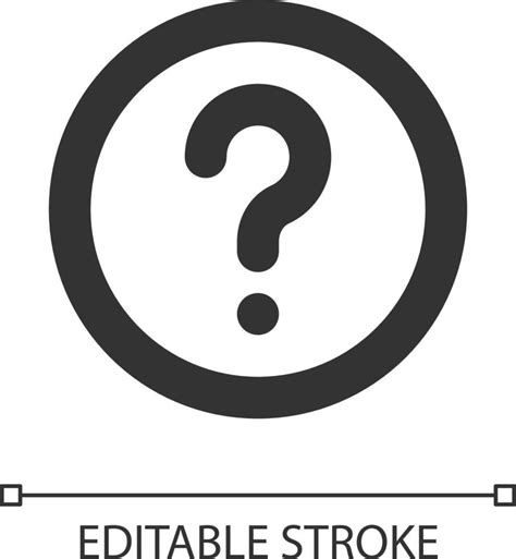 Question Mark Pixel Perfect Linear Ui Icon Identify Unknown Device