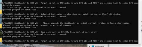 Rak4630 Software Installation Error Wisblock Rakwireless Forum