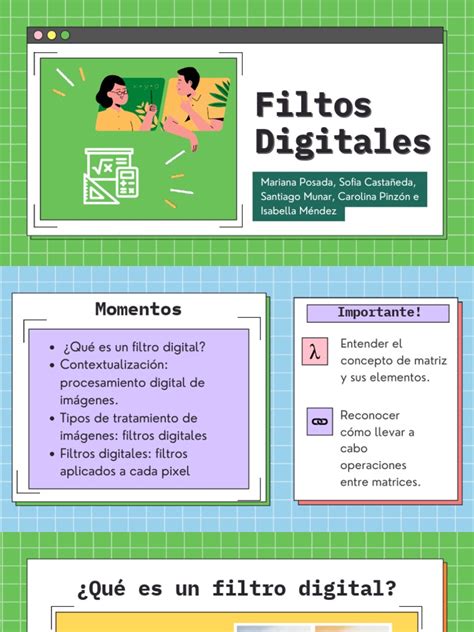 Filtos Digitales Pdf Matriz Matemáticas Píxel