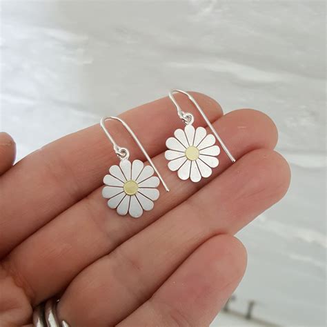 Large Daisy Earrings Earrings By Diana Greenwood