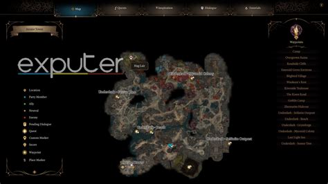 Bg3 Underdark Map All Points Of Interest With Pictures