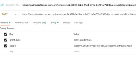 Cannot Get Access Token From Cerner Using Postman Oracle Forums