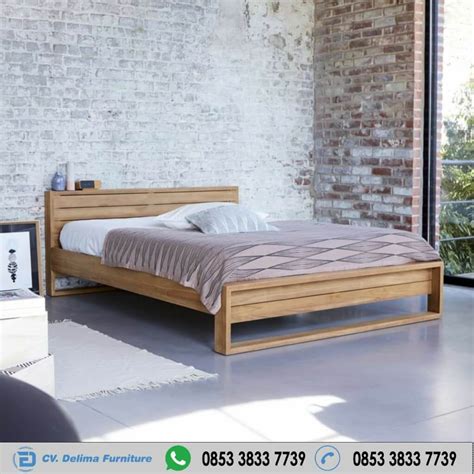 Jual Ranjang Tidur Sederhana Kayu Jati Murah Jepara