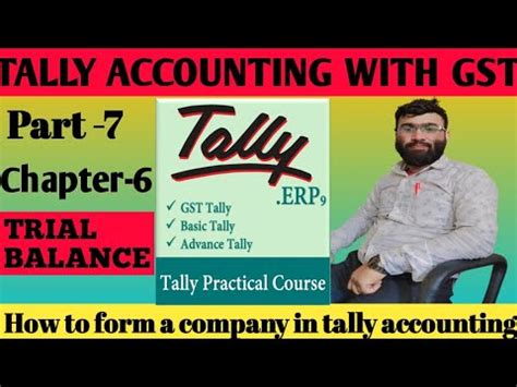 How to use tally ERP 9 Accounting With GST Chapter 6 Trial Balance # ...