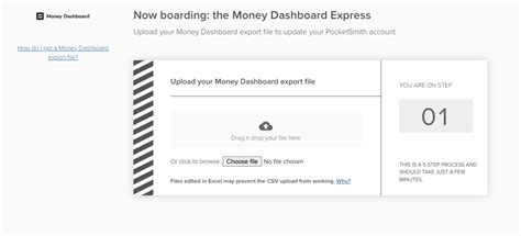 Importing Accounts And Transactions From Money Dashboard Pocketsmith