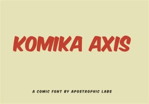 Komika Axis Font