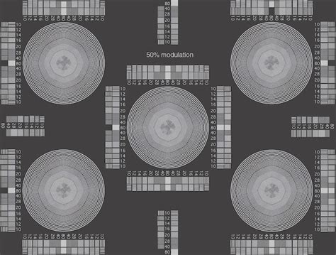 Premium Photo A Chart Of A Focus Calibration Scale 50 Modulation