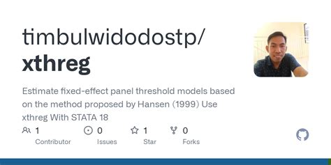 Github Timbulwidodostpxthreg Estimate Fixed Effect Panel Threshold Models Based On The