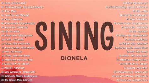 Sining Dionela Ft Jay R 💗 Best Opm Tagalog Love Songs Opm Tagalog