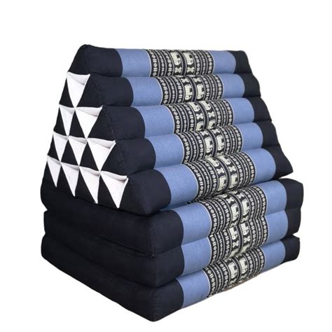 Jumbo Thai Triangle Pillow 3 Fold Handmade Kapok Daybed Cushion